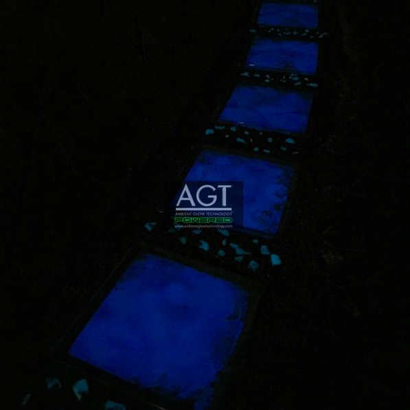 Glowing Concrete Patio Paver Border | Ambient Glow Technology™